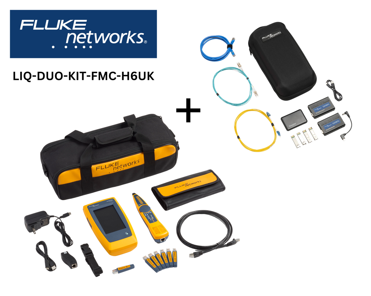 Fluke LinkIQ™ Duo Kit + 1G/10G Fibre Kit — Networks Centre