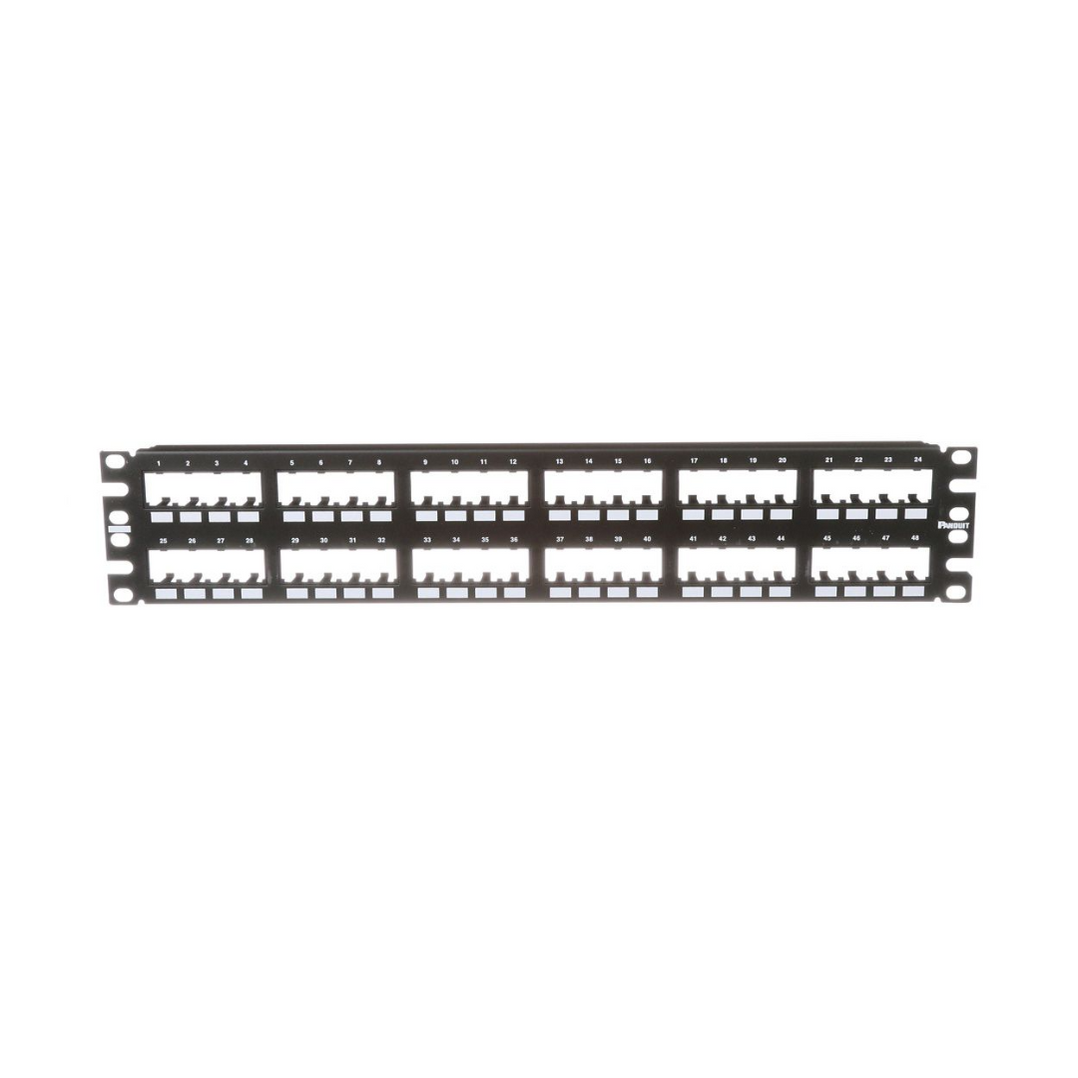 PANDUIT Mini-Com® Unshielded Flush Mount Modular Patch Panel | 1RU | S ...