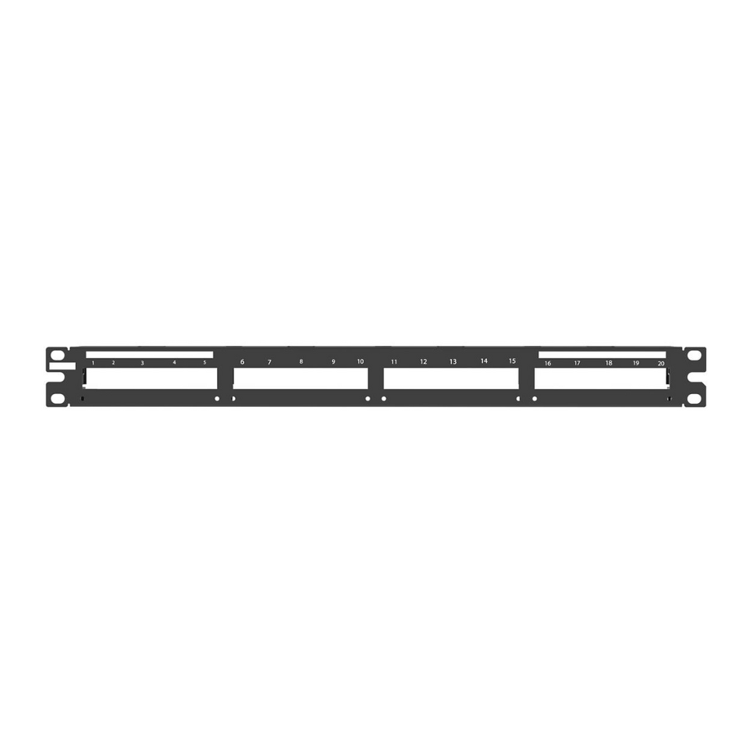 PANDUIT QuickNet™ Shielded Patch Panel | Black | 1RU | Selector ...