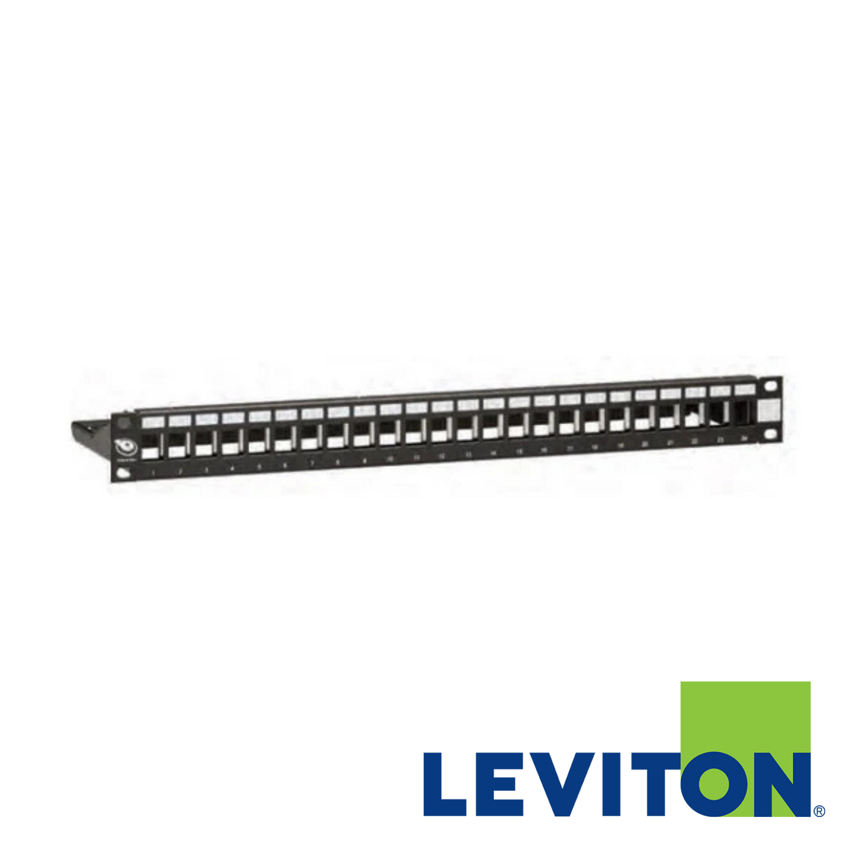 LEVITON Snap-in-Jack 24 Port 1U Modular Patch Panel | Shielded/Unshiel ...