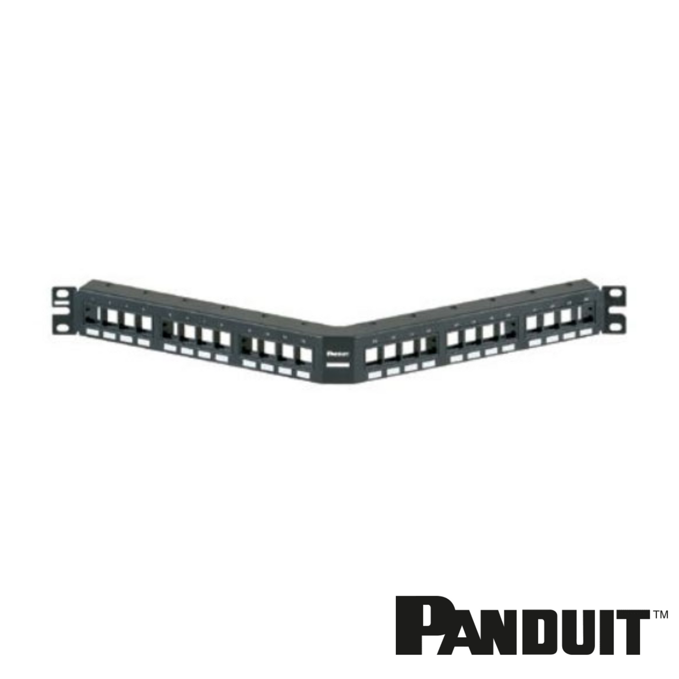 PANDUIT NetKey 24-Port Flush Mount Modular Patch Panel | Angled | 1RU ...