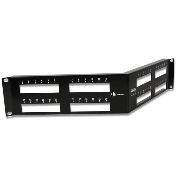 Siemon 48 Port 2U Angled Max Patch Panel — Networks Centre